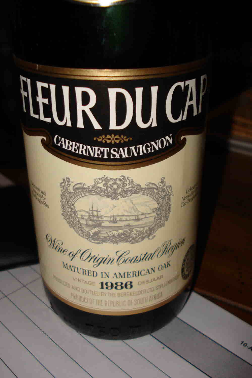 Fleur du Cap Cabernet Sauvignon 1986
