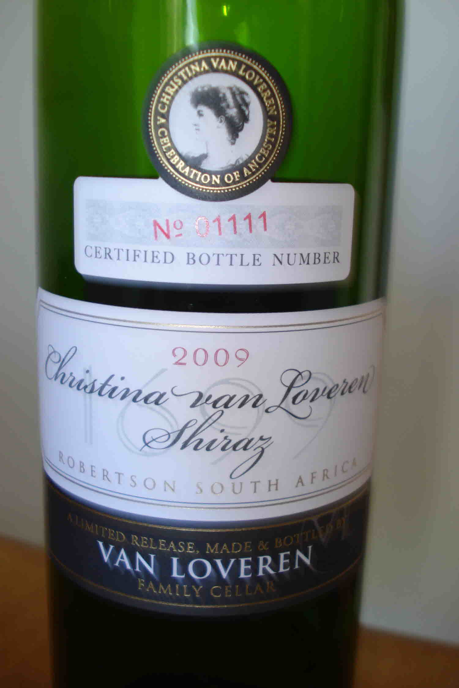 Van Loveren Christina van Loveren Shiraz 2009