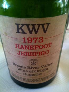 KWV Hanepoot Jerepigo 1973
