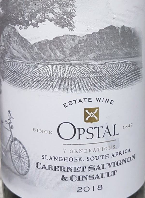 Opstal Cabernet Sauvignon Cinsault 2018 - winemag