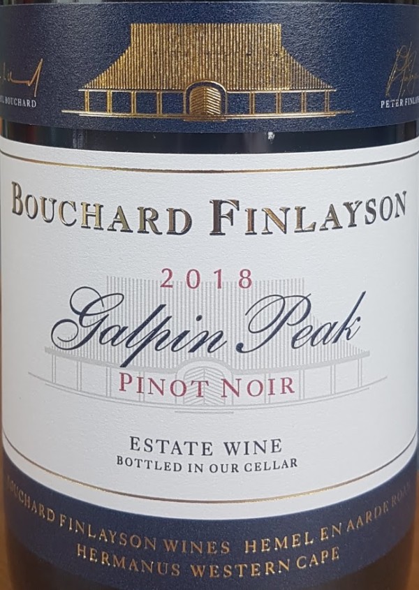 Bouchard Finlayson Galpin Peak Pinot Noir 2018 - winemag