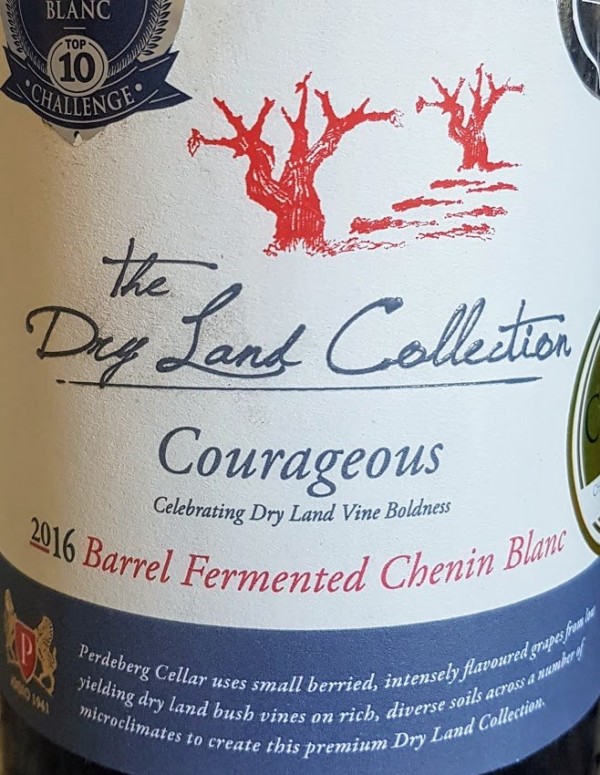 Perdeberg The Dry Land Collection Courageous Barrel Fermented Chenin Blanc 2016 - winemag