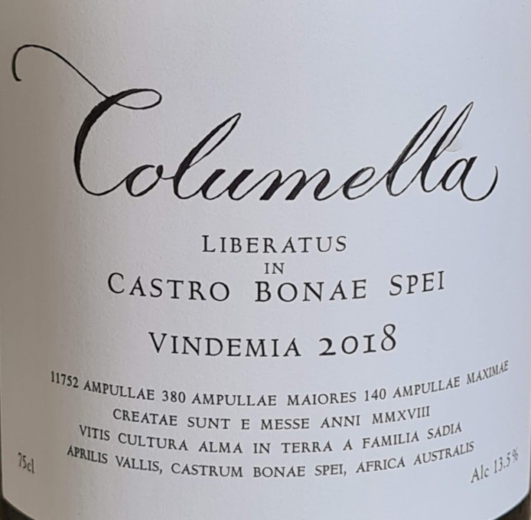 Columella 2018 - winemag