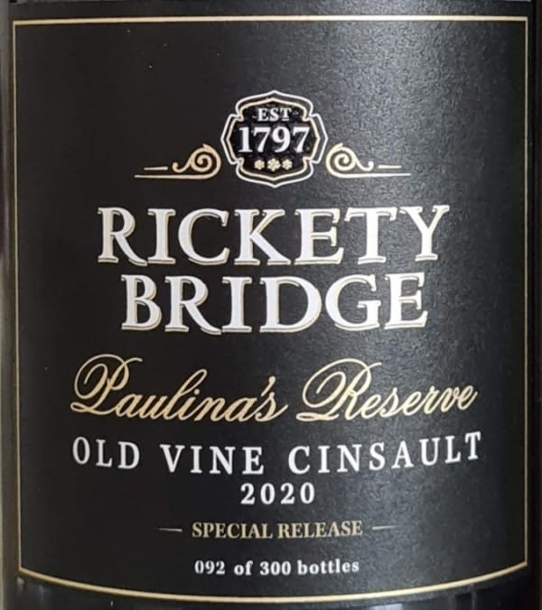Rickety Bridge Paulina’s Reserve Old Vine Cinsault 2020 - winemag