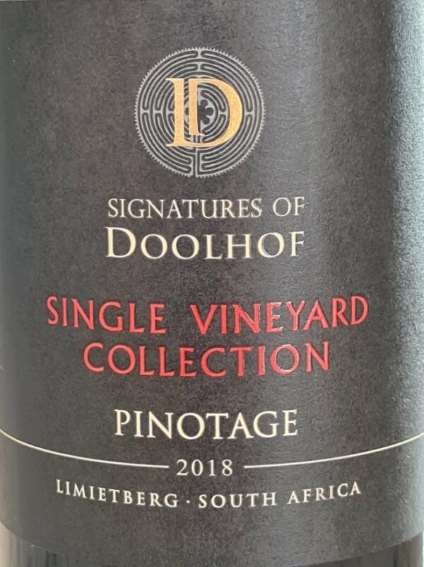 Doolhof Signatures of Doolhof Single Vineyard Collection Pinotage 2018 ...