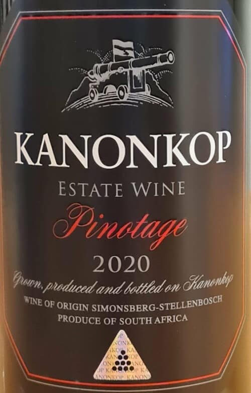 Kanonkop Black Label Pinotage 2020 - winemag