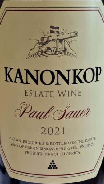 Kanonkop Paul Sauer 2021 - winemag